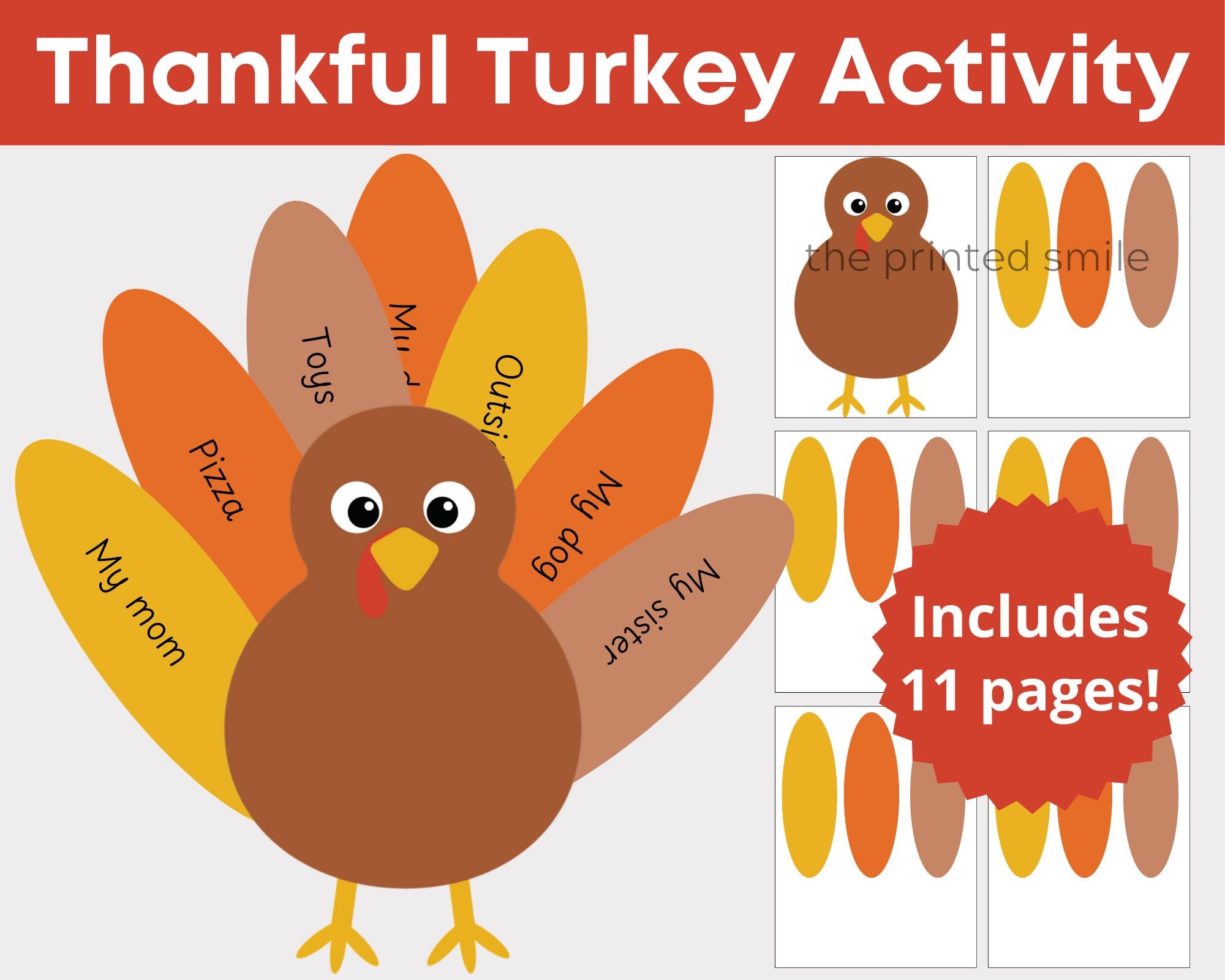 Plantilla de pavo agradecido. Pavo agradecido. Actividades de Acción de ...
