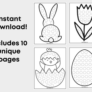 Easter Dot Pages. Easter Dot Marker Activities. Easter Dot Marker ...