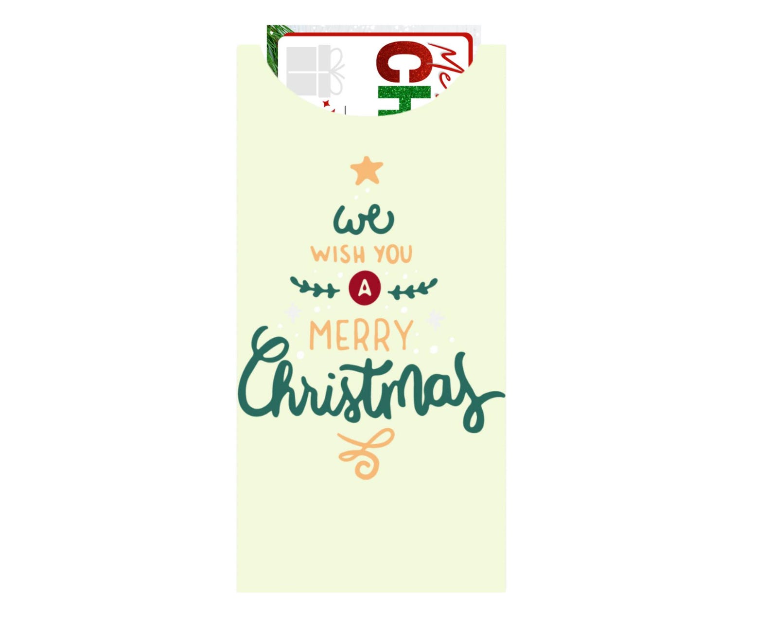 Ticket Envelope. Printable Envelope Template. Christmas Envelope ...