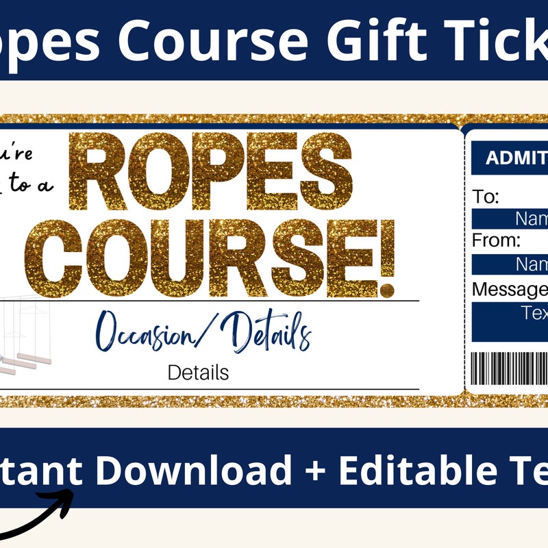 Ropes Course Birthday Invitations - Etsy