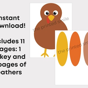 Thankful Turkey Template. Grateful Turkey. Thanksgiving Activities ...