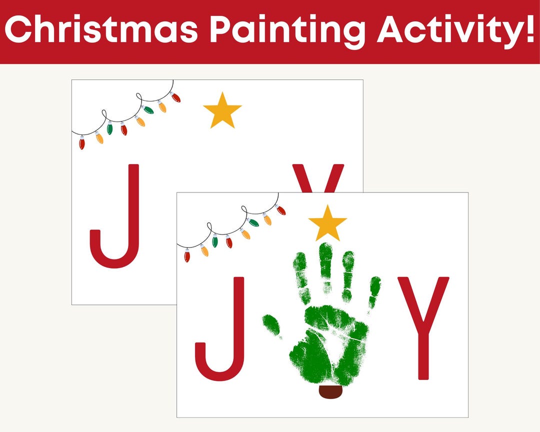 Joy Handprint Craft. Christmas Handprint Craft. Christmas Handprint Art ...