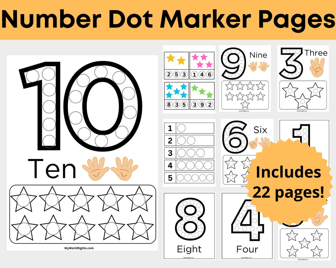 Dot Marker Activity Pages. Dot Marker Printable. Dot Marker Activities ...