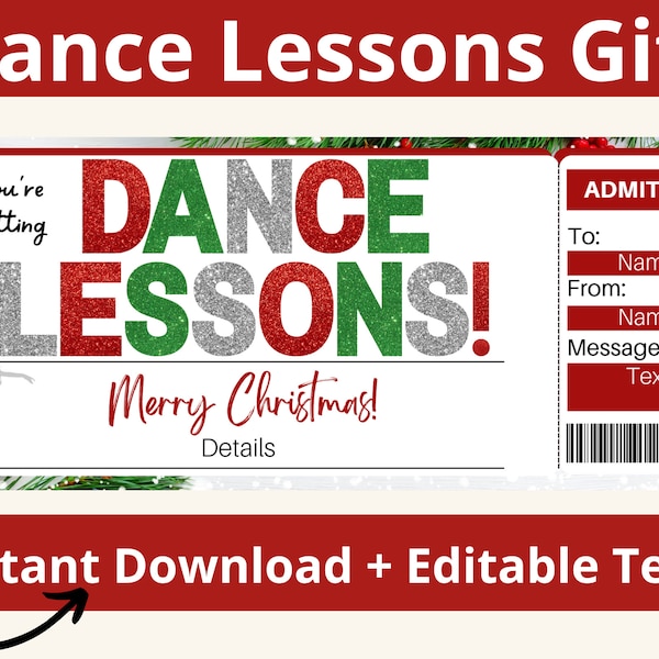 Dance Certificate Template - Etsy