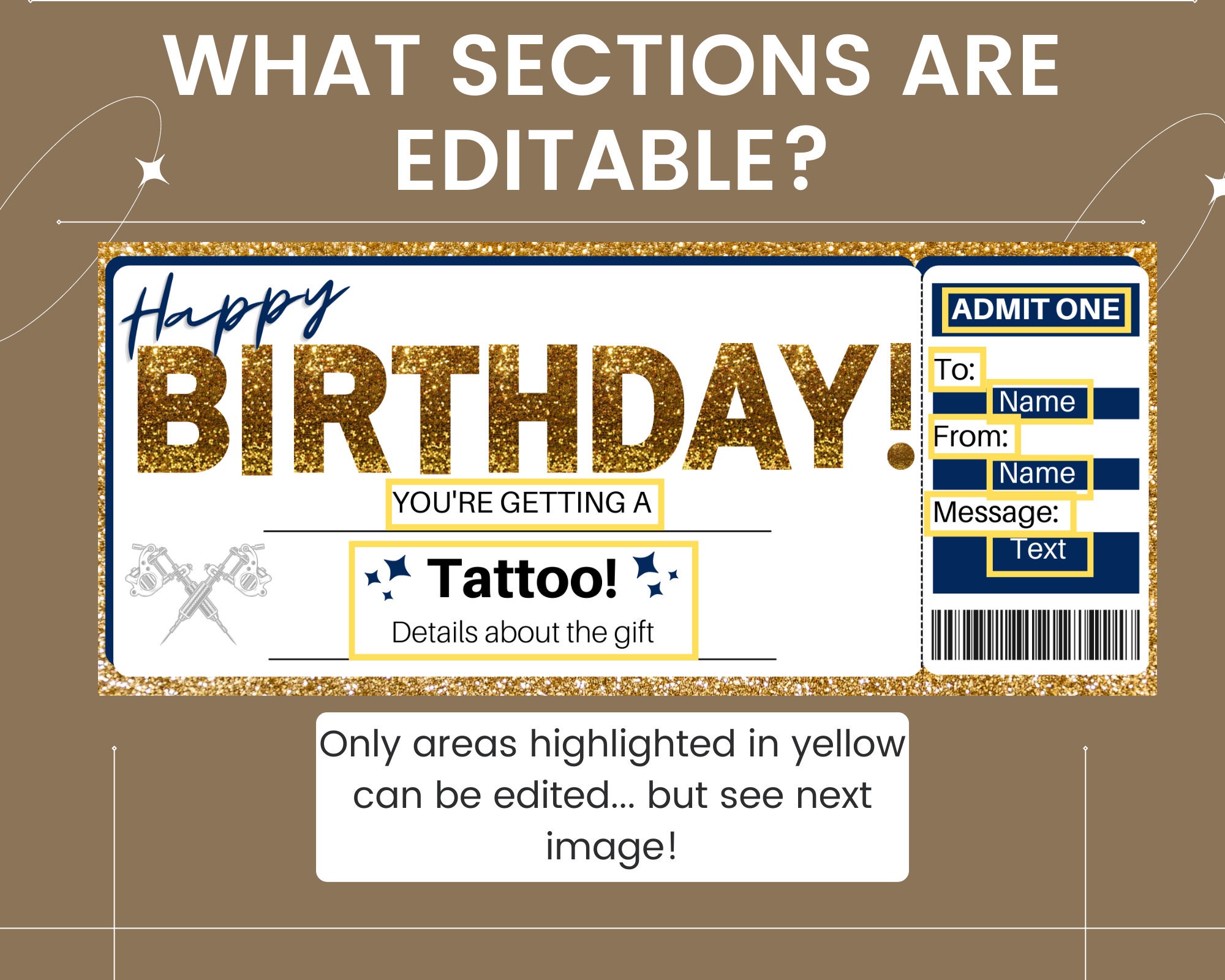 Tattoo Gift Voucher. Tattoo Gifts. Tattoo Gift Certificate. - Etsy