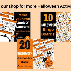 Halloween Bingo for Kids. Halloween Bingo Cards. Halloween Bingo Game ...