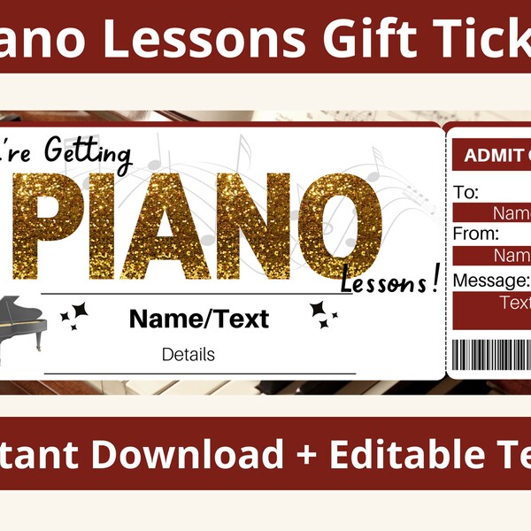 Piano Lessons - Etsy