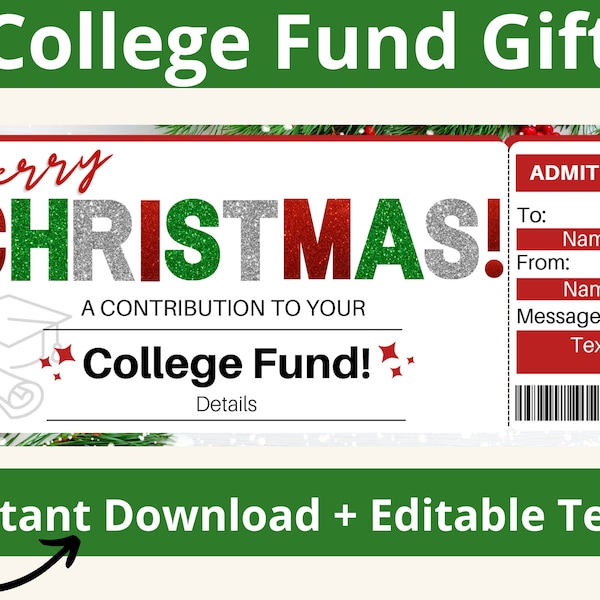 College Fund Certificate Template - Etsy