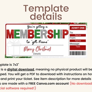Membership Template. Membership Certificate. Membership Gift Card ...