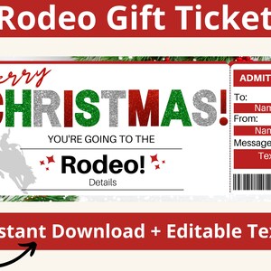 Rodeo Ticket Invitation. Rodeo Gifts. Rodeo Invite. Rodeo - Etsy