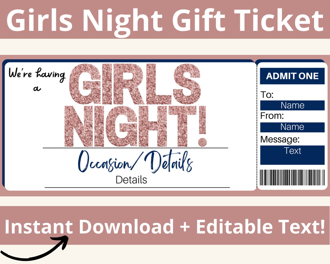 Girls Night Invitation. Ladies Night Out. Girls Night Out. Girls Night ...