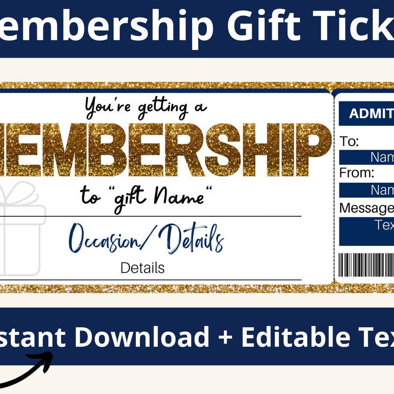 Gold Membership Cards - Etsy