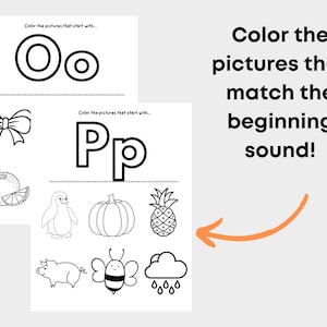 Letter Coloring Pages. Alphabet Coloring Pages. Beginning Sound ...
