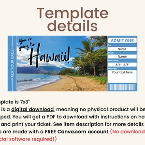 Hawaii Ticket. Hawaii Boarding Pass. Hawaii Trip Ticket. Hawaii Trip ...
