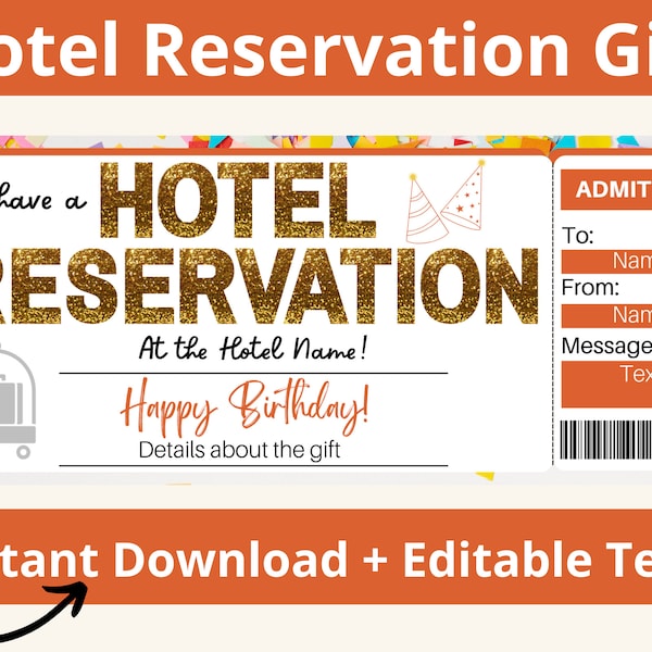 Hotel Birthday Card - Etsy