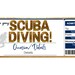 Scuba Diving Gift Certificate. Scuba Diver Gift. Scuba Dive Gift. Scuba ...
