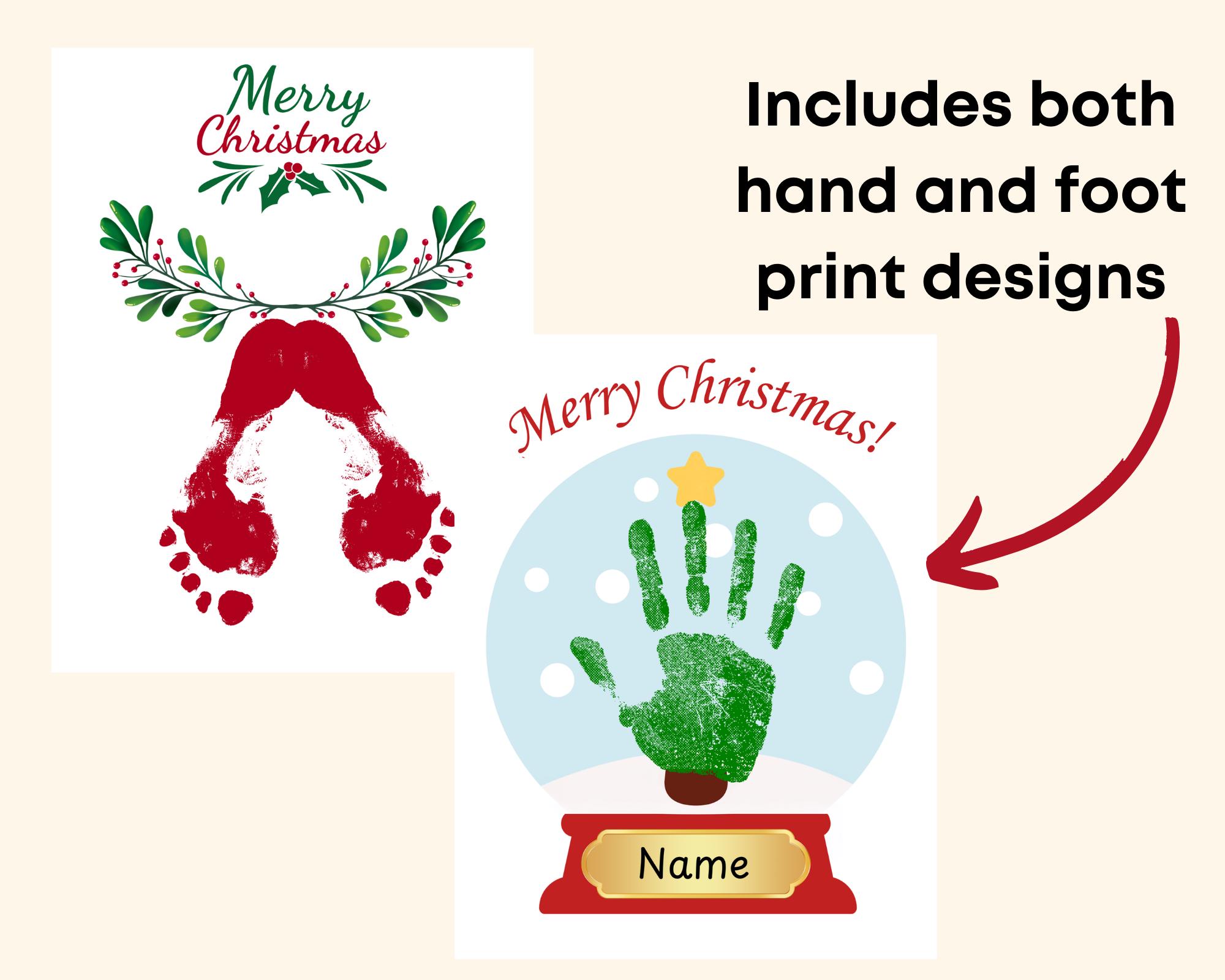 Christmas Handprint Craft Bundle. Christmas Handprint Art. Christmas ...