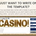Casino Gift Certificate, Casino Ticket Template, Gambling Voucher ...