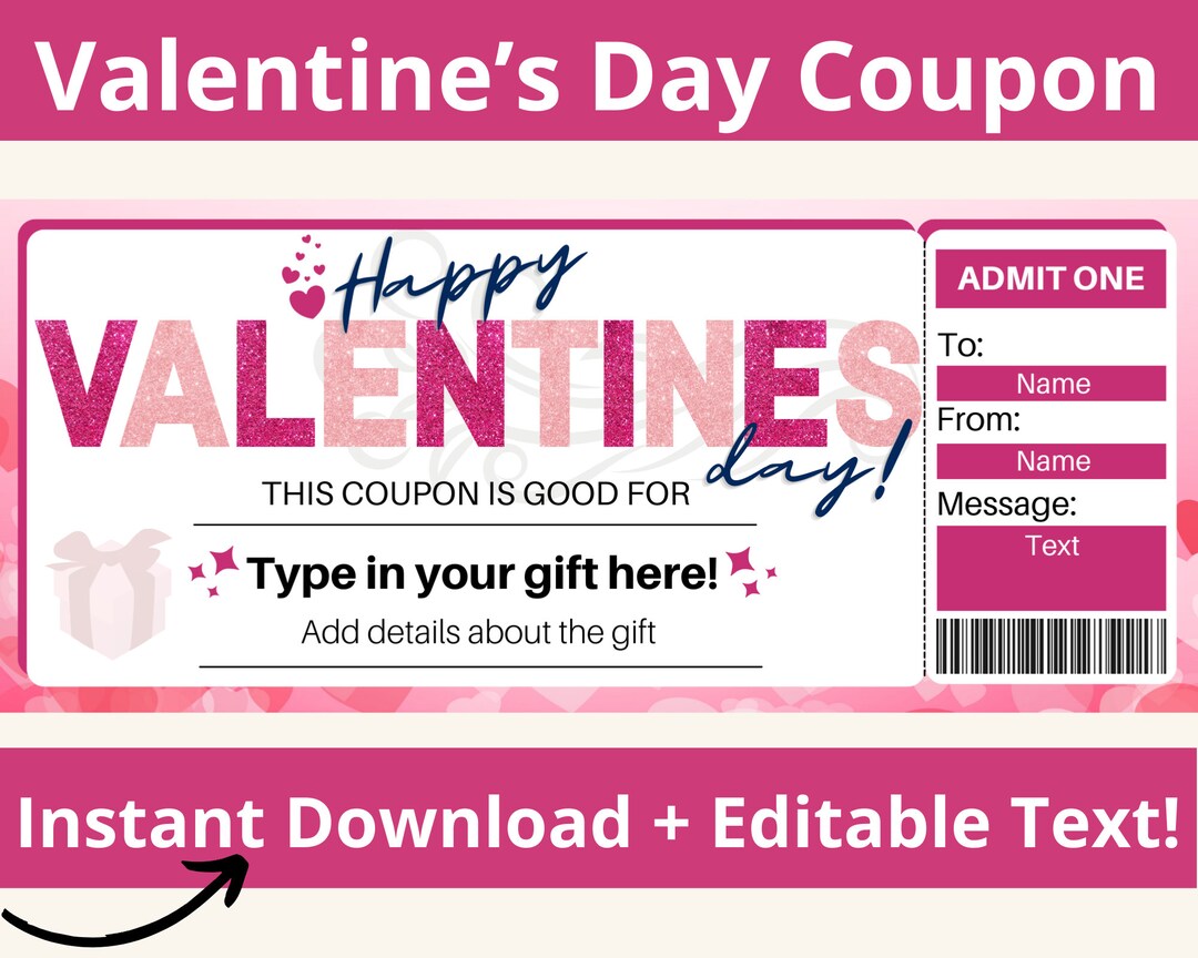 Valentines Day Coupons. Valentines Coupons. Valentines Gift Card ...