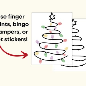 Christmas Tree Fingerprint Craft. Christmas Tree Painting. Christmas ...