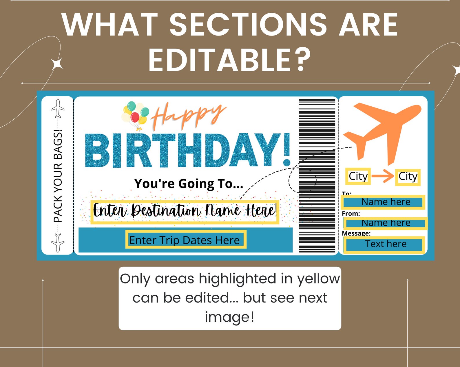 Boarding Pass Birthday. Boarding Pass Template. Birthday - Etsy