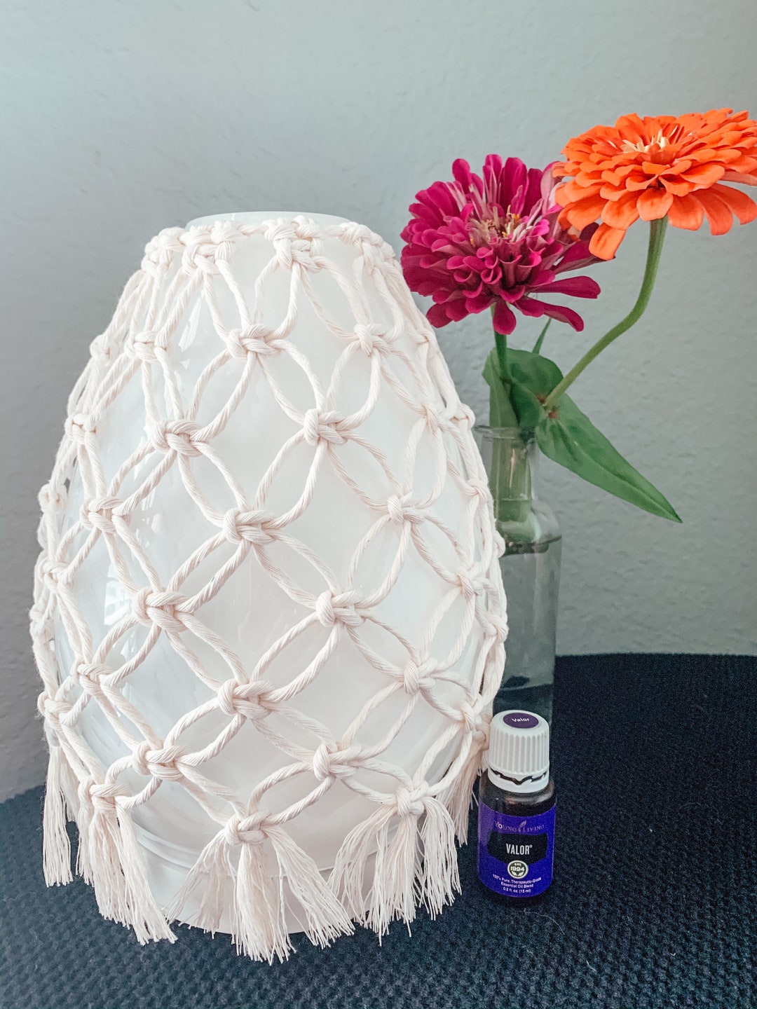 Lustre Macrame Diffuser Cover, Young Living Lustre, Team Member Gift ...