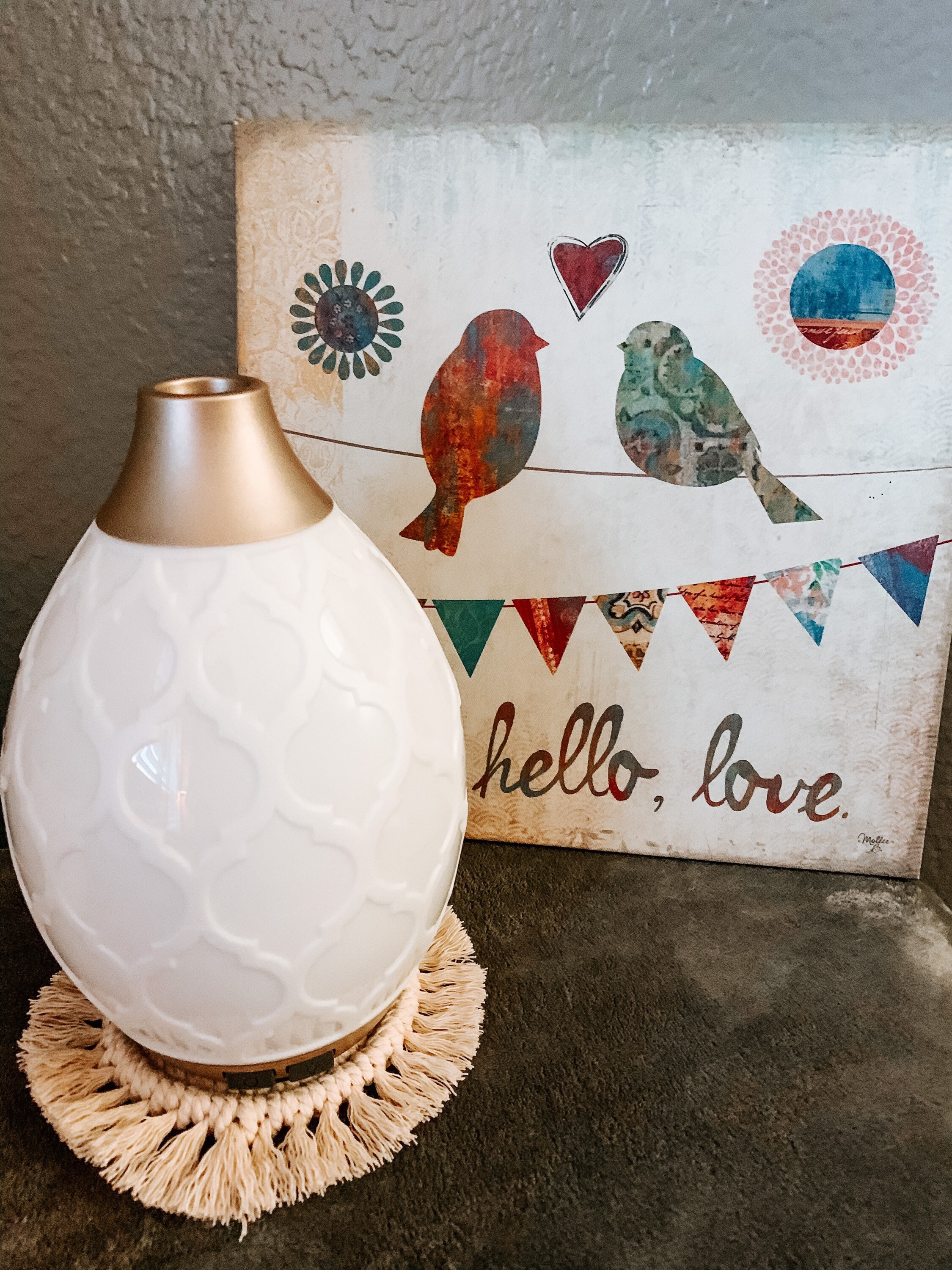 Large Macrame Diffuser Coaster Candle Coaster Plant Mat - Etsy