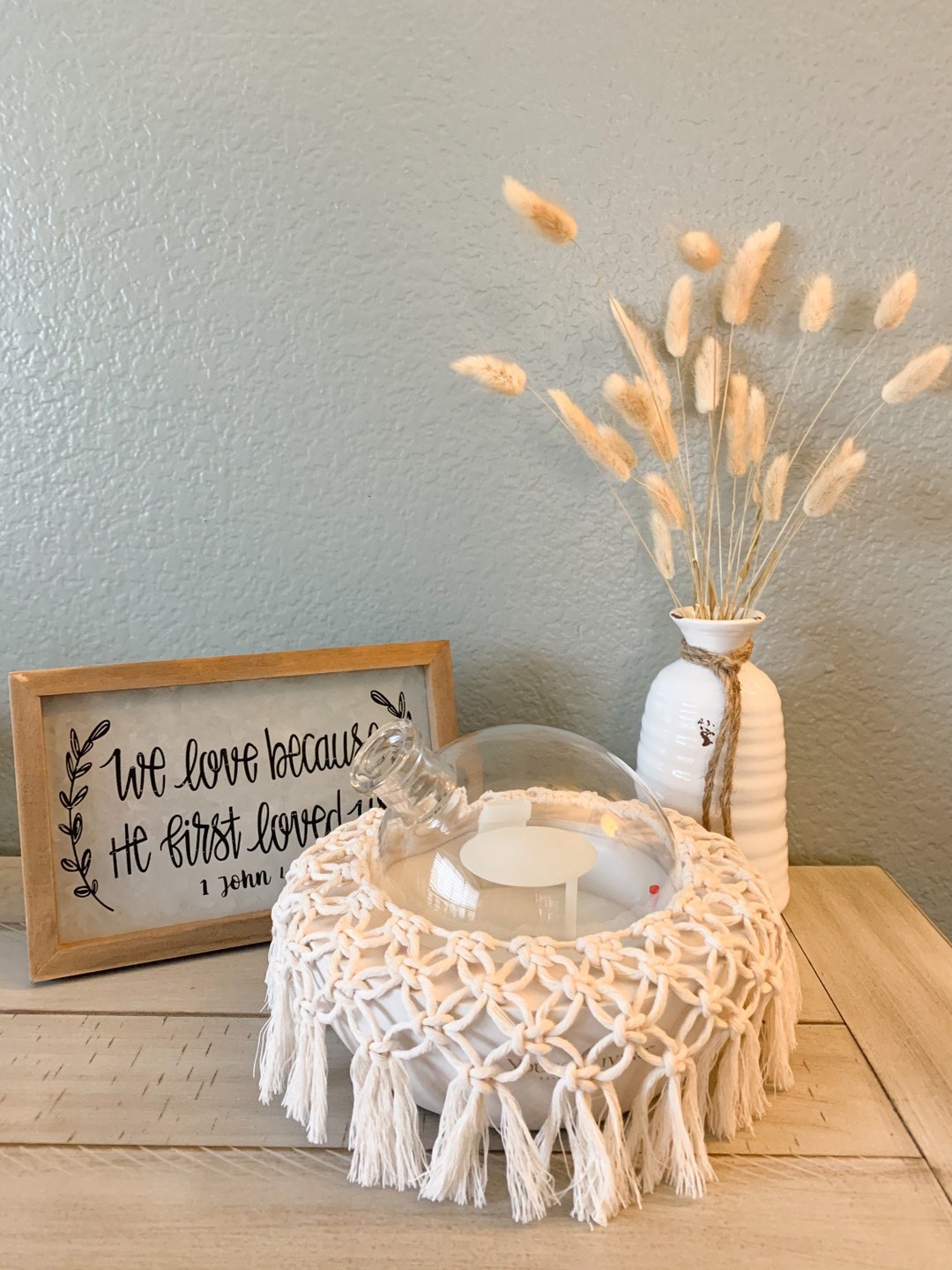 Macrame Skirt for Aria Diffuser | Young Living Diffuser Cover | Two in ...