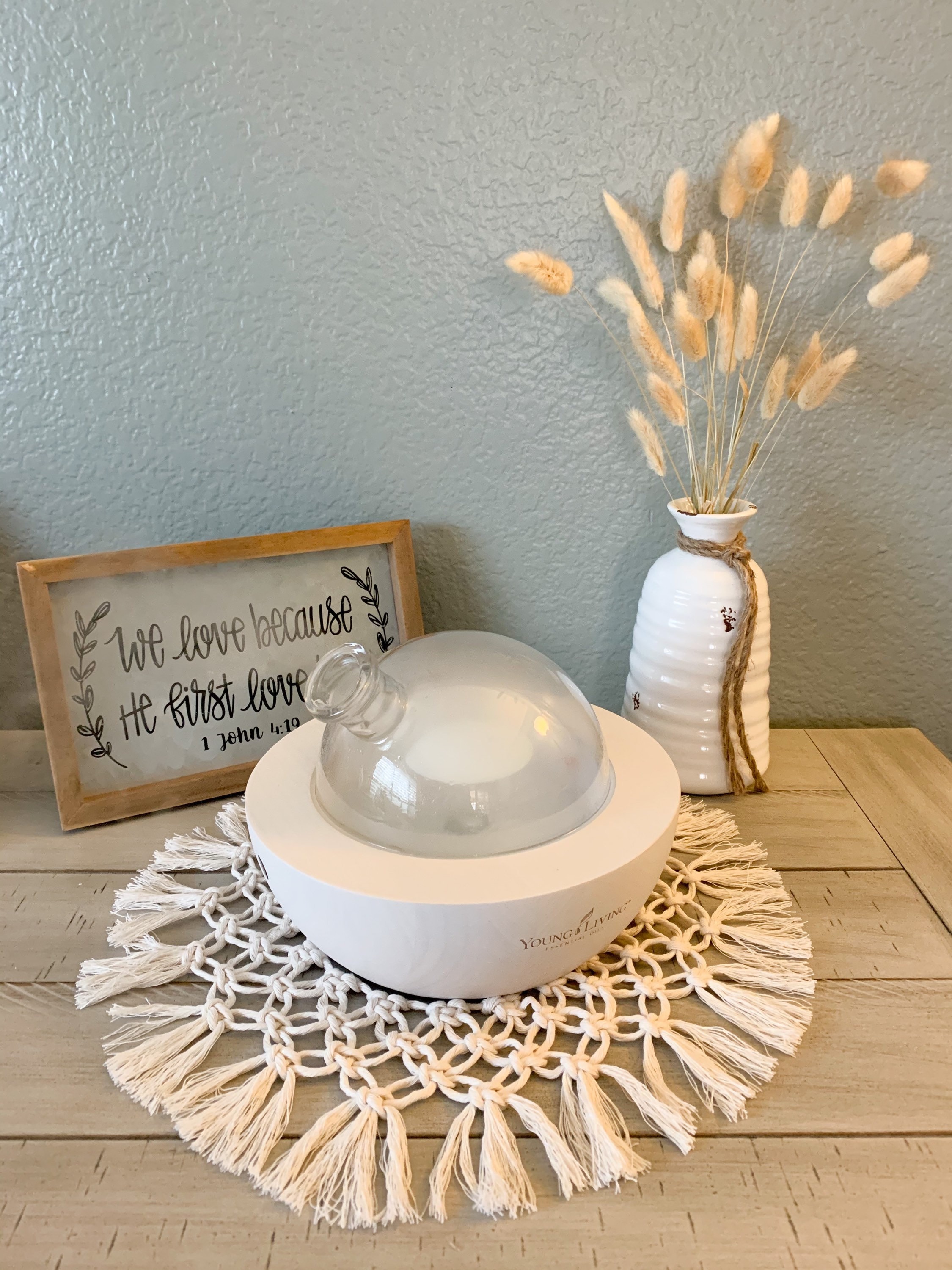 Macrame Skirt for Aria Diffuser Young Living Diffuser Cover | Etsy