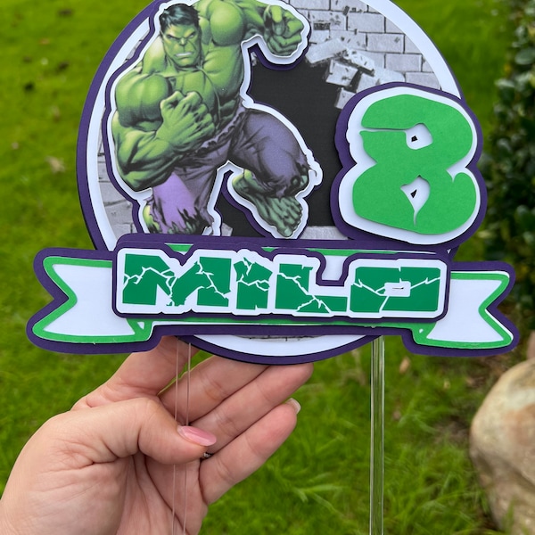 Hulk Cake Topper - Etsy