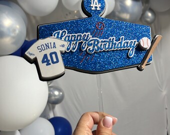 3D LA Dodgers Cake Topper Personalized/custom Party Decor Birthday ...
