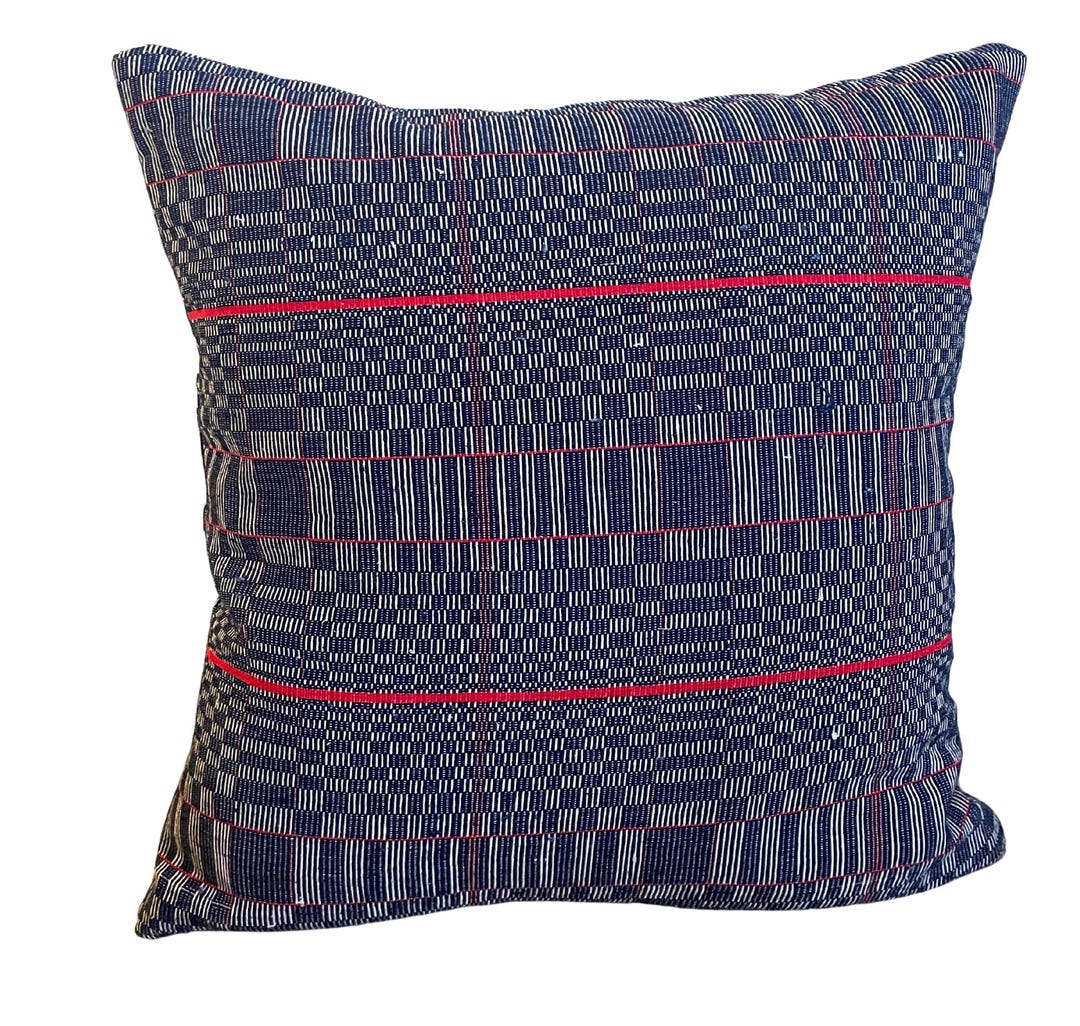 Red and Blue Pillow Cover, Geometric Pillow, Red White Blue Pillow ...