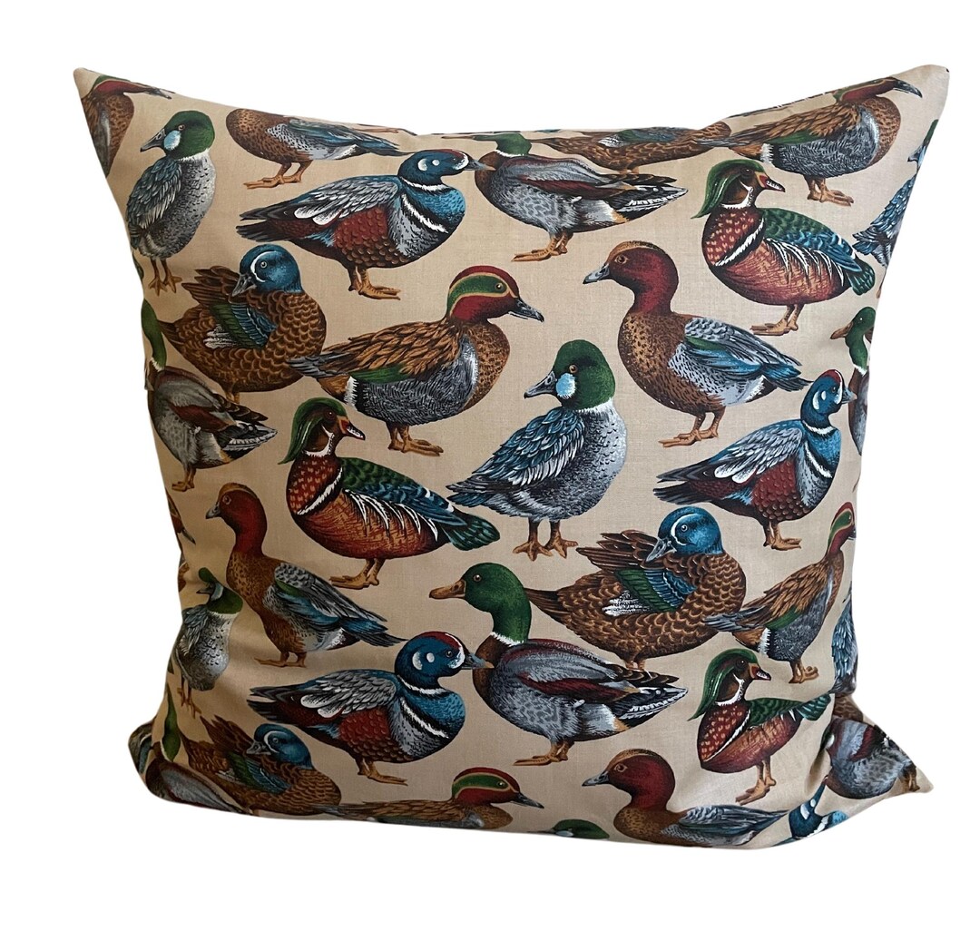 Duck Pillow, Muscovy Duck, Pillow Covers, Home Decor, Double Sided ...