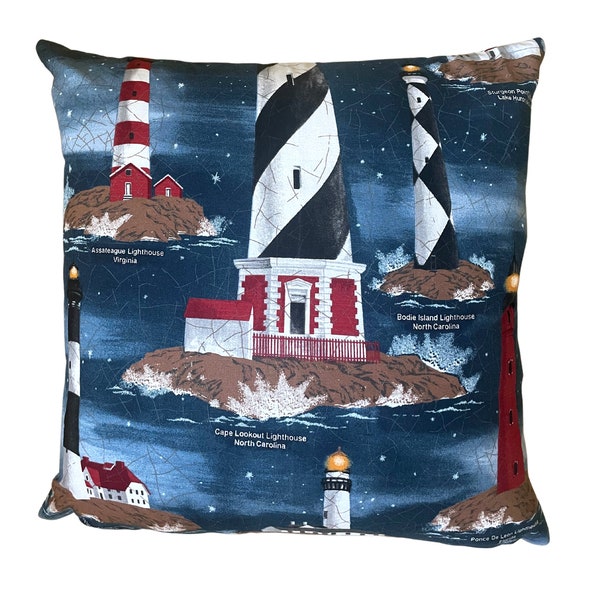 Lighthouse Pillow - Etsy