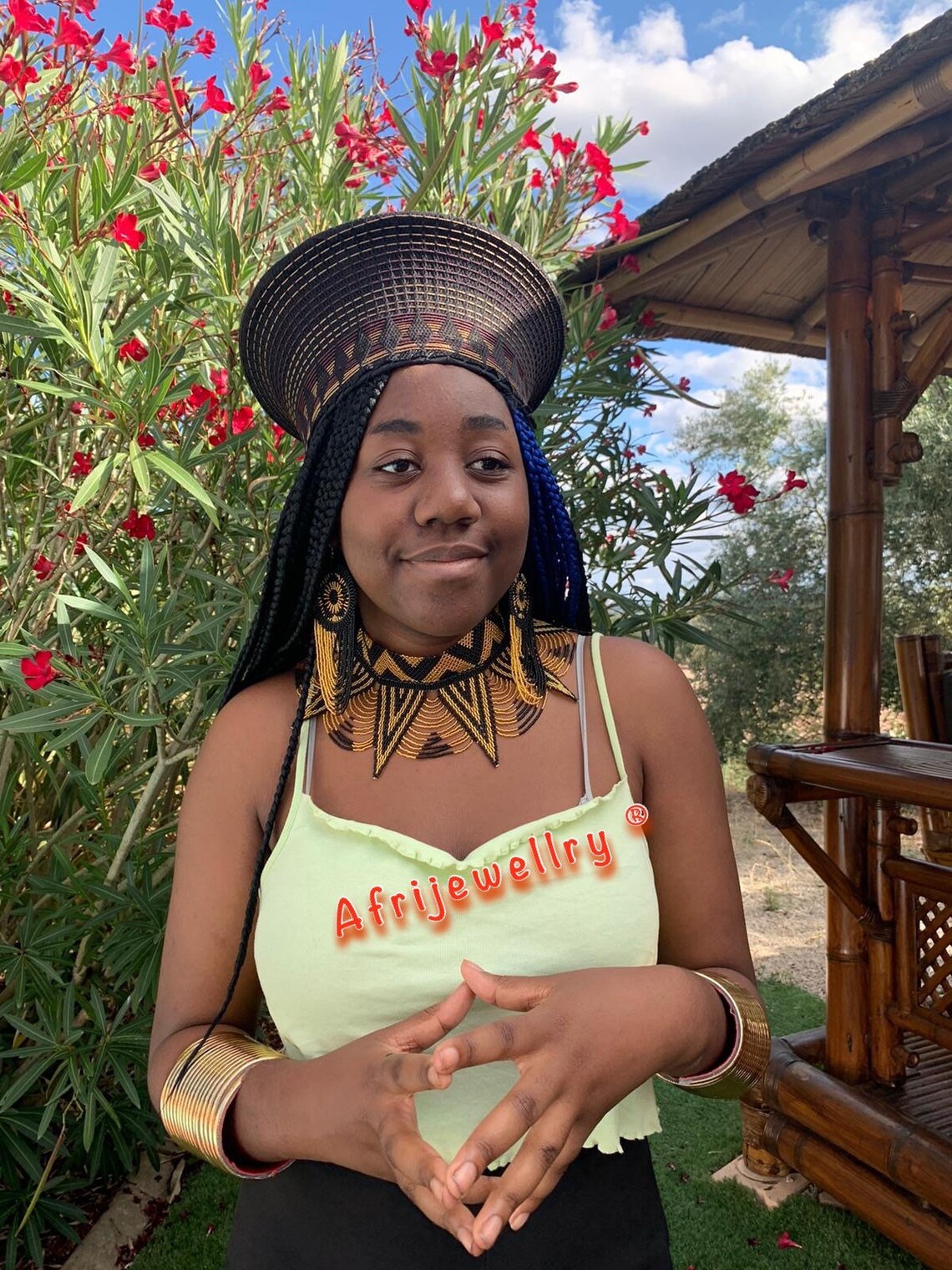 South African Zulu Hats Ceremonial Hats Zulu Hats - Etsy UK