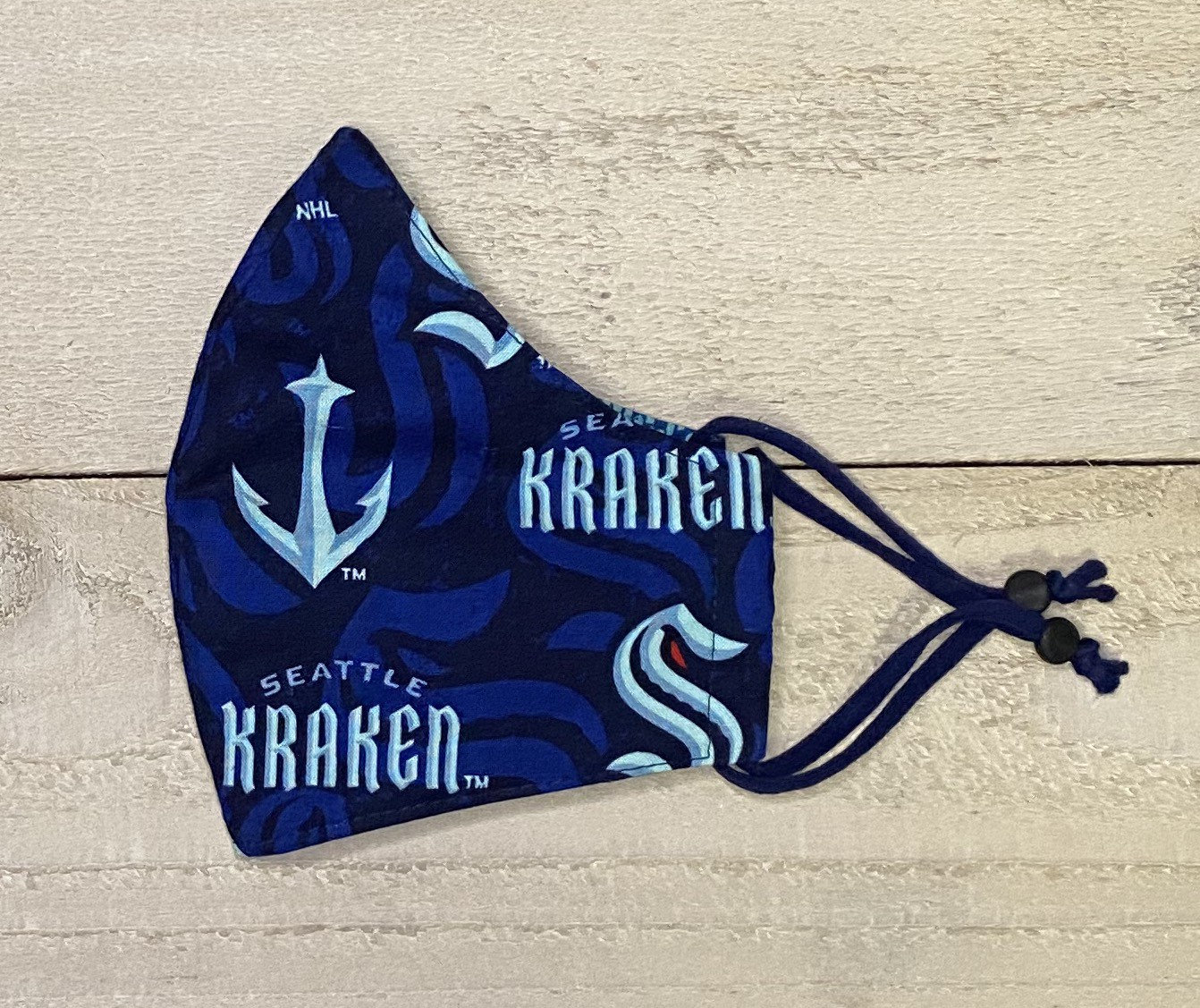 Seattle Kraken Mask Krakens Fitted or Pleated Mask 3 | Etsy