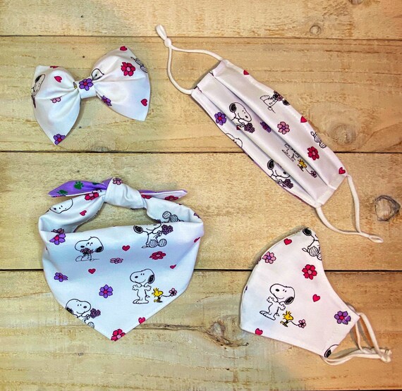 Snoopy Bandana Peanuts Charlie Brown Bandana Woodstock Pet - Etsy