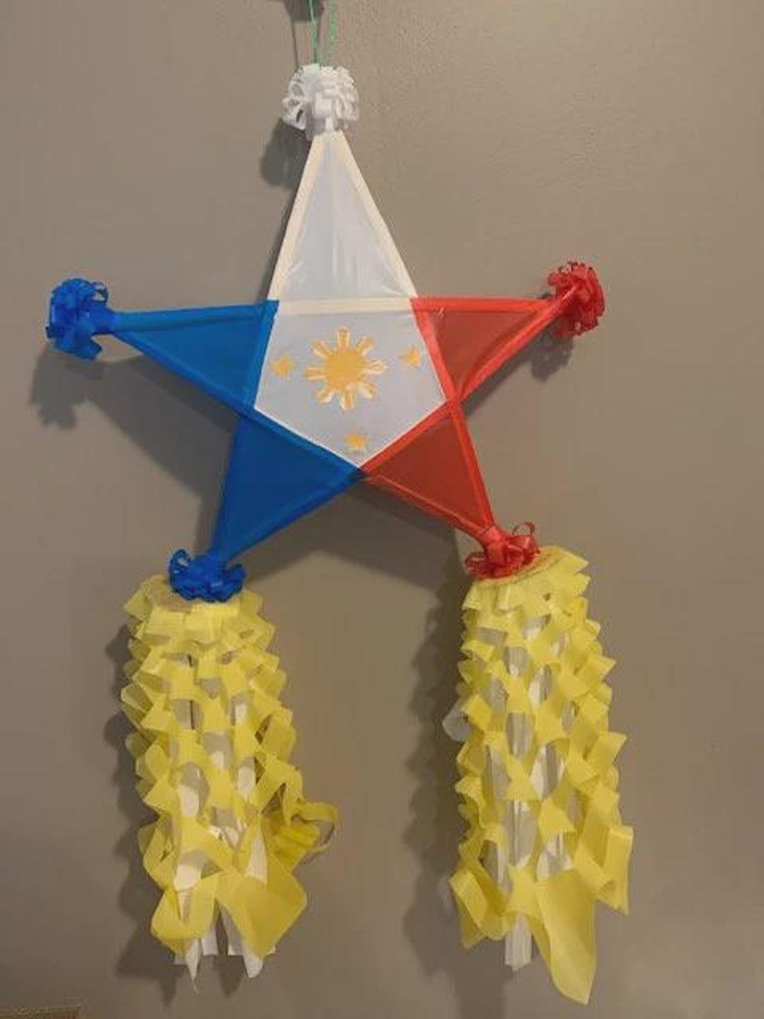 Philippine Colors Traditional Parol , NO Ring, NO Light, Filipino Parol ...