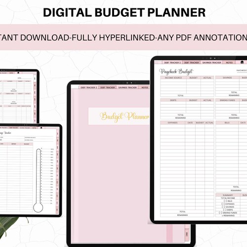 Digital Budget Planner Goodnotes Finance Planner Ipad Budget - Etsy