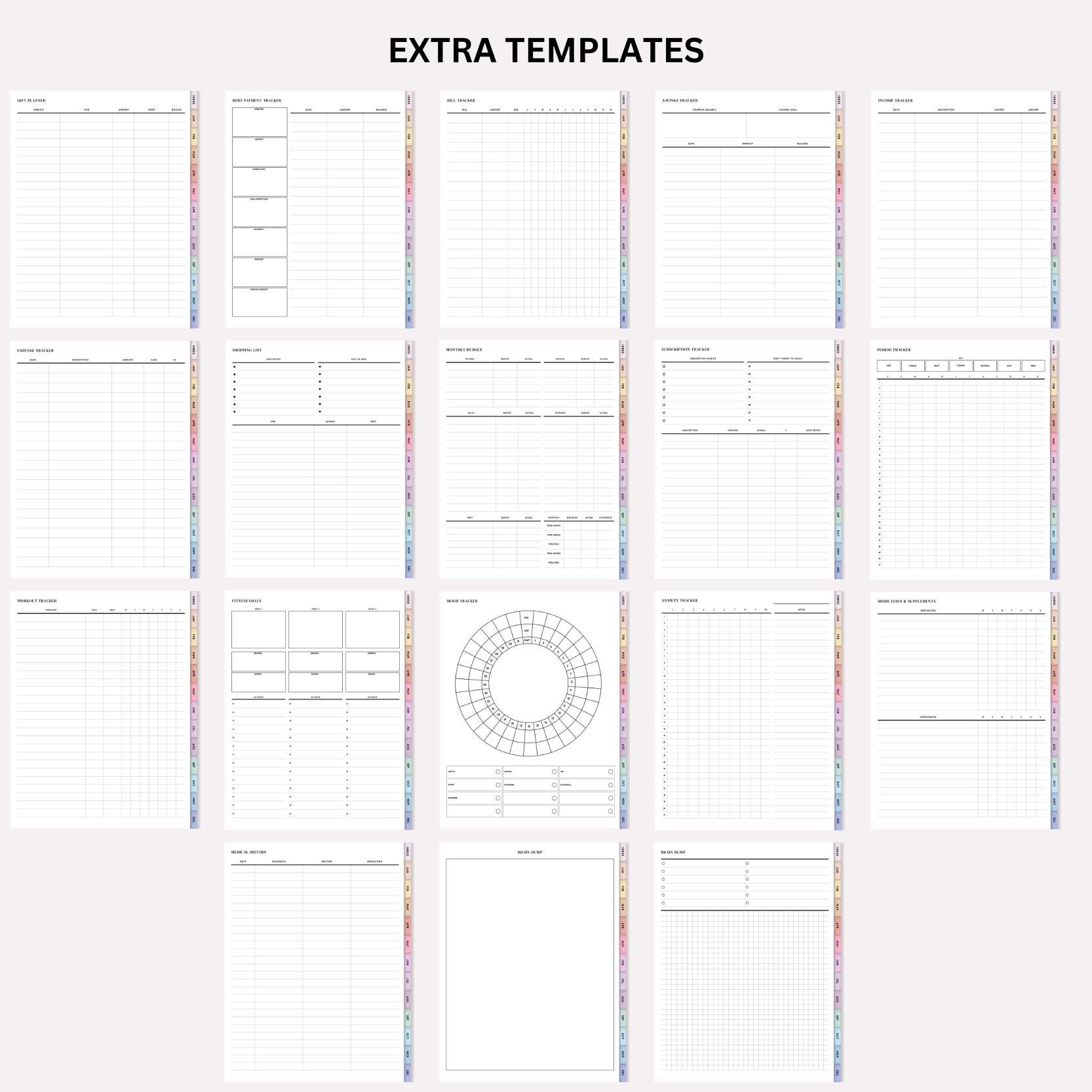 2025-2026 Mid-year Digital Planner: Goodnotes iPad Journal (PDF) Dated ...
