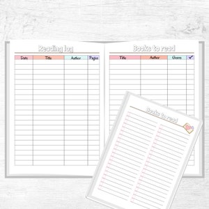 Reading Planner Printable Reading Journal Big Happy Planner Reading ...