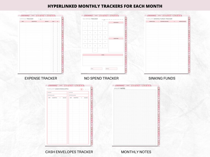 Goodnotes Budget Planner Finance Tracker Digital Budget - Etsy