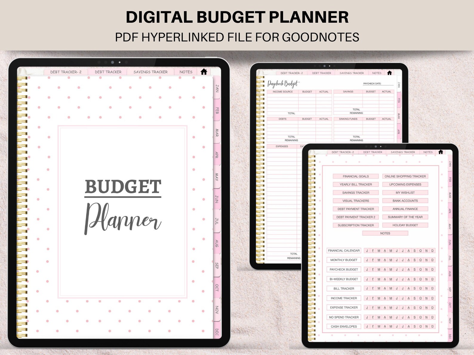 Digital Budget Planner Goodnotes Finance Planner Ipad Budget - Etsy