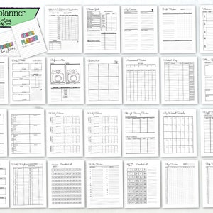 ADHD Planner Adults Printable ADHD Planner Daily Weekly Monthly Planner ...