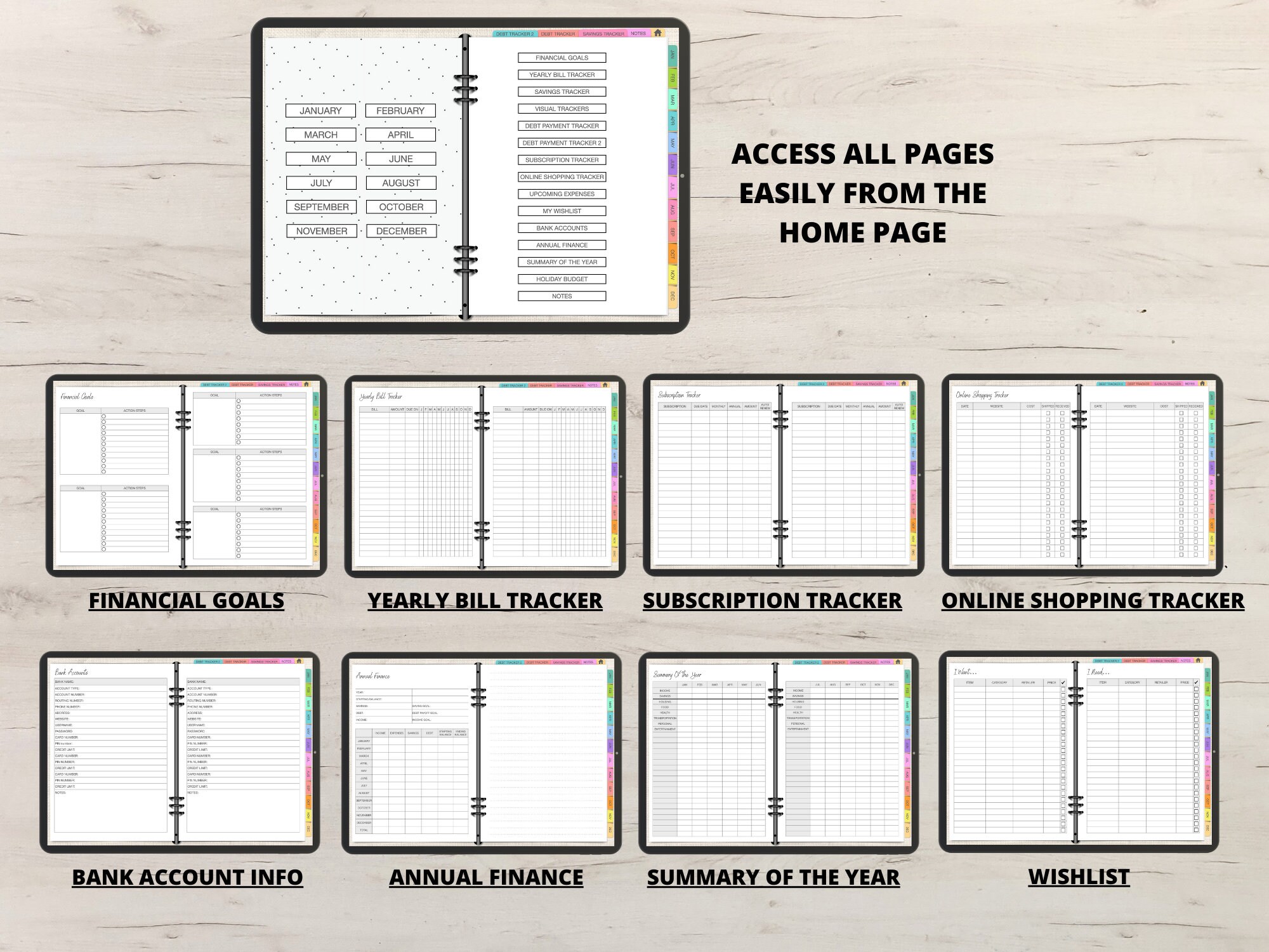 Digital Budget Planner Goodnotes Finance Planner Ipad Budget - Etsy