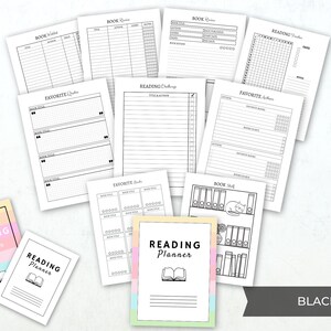 Reading Planner Printable Reading Journal Book Planner Reading Log Book ...