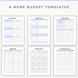 Printable Budget Planner: Monthly Finance, Savings & Debt Tracker (PDF ...