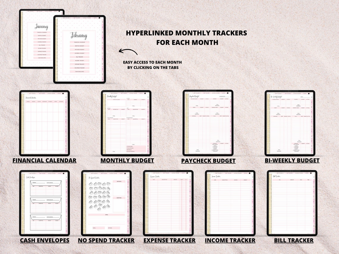 Digital Budget Planner Goodnotes Finance Planner Ipad Budget - Etsy
