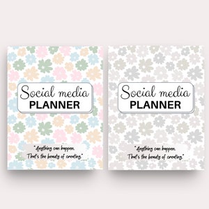 Social Media Planner Printable Facebook Tracker Instagram Planner ...