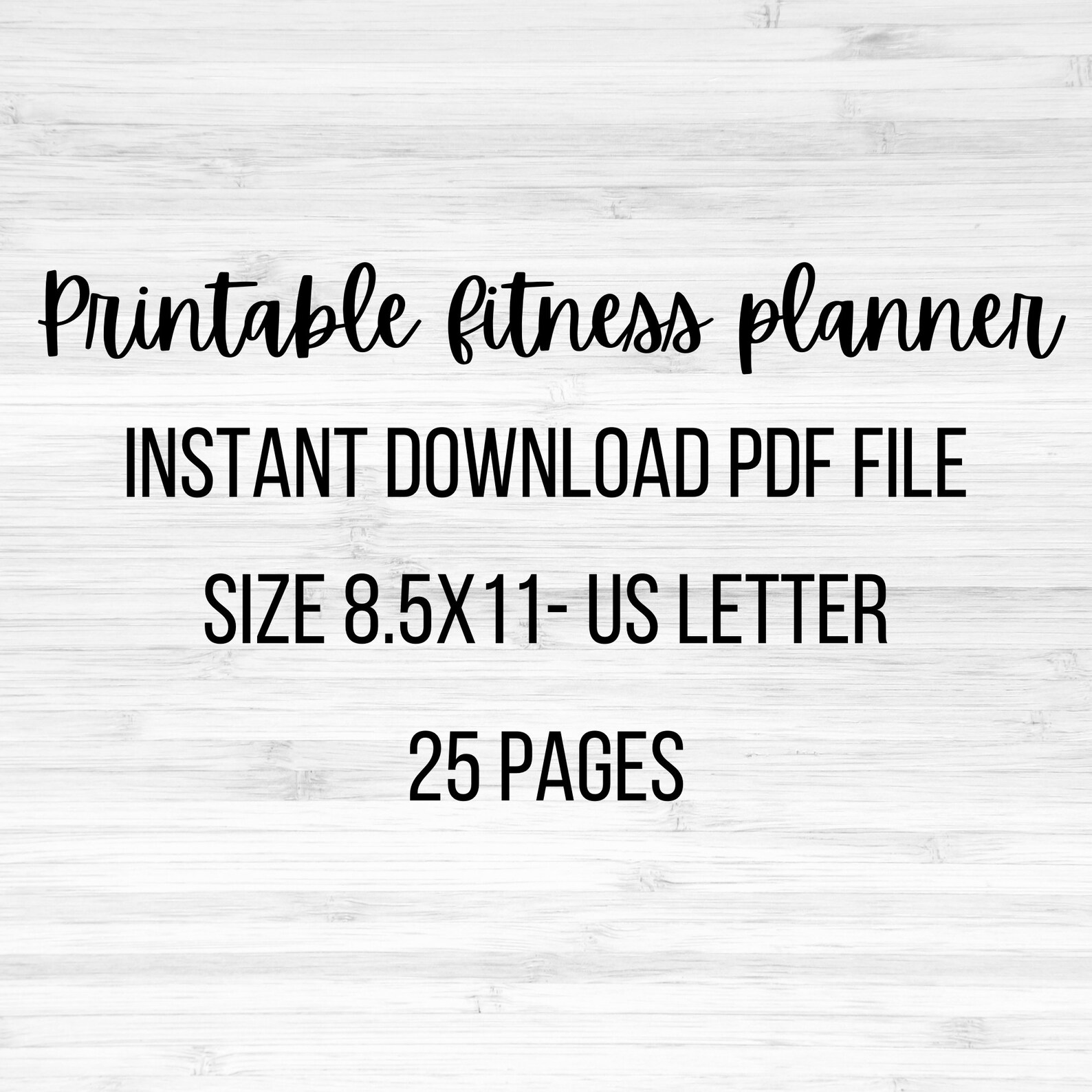 Fitness Planner Workout Journal Weight Loss Tracker Digital - Etsy